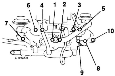 Intake manifold — removal and installation (Nissan Sunny 7 «B13», 1990 ...