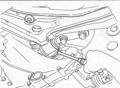 Drive shafts — removal and installation (Nissan Bluebird T12 «Bluebird ...