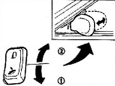 Rear view mirrors (Nissan Note 1, «E11», 2004-2013) — «User manual ...